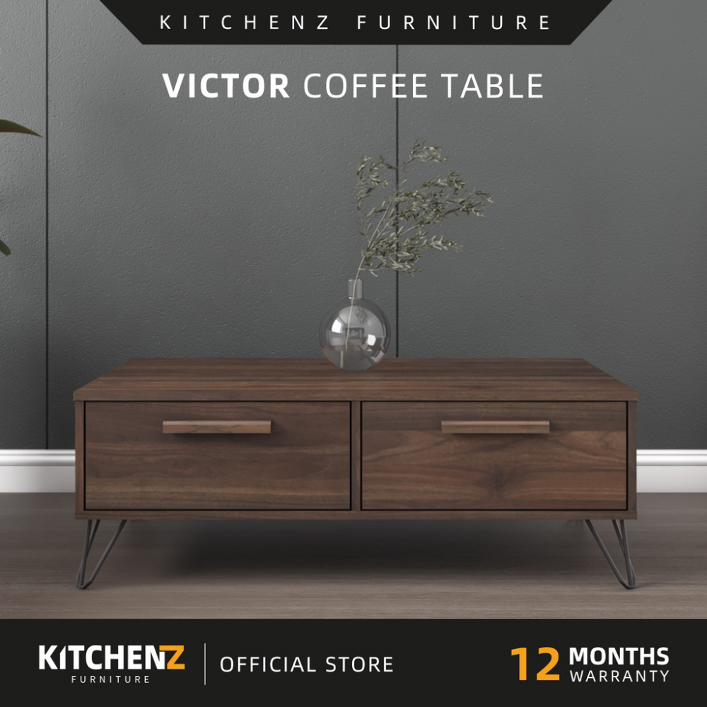 Kitchenz Victor Series 3.3Ft Coffee Table Living Room Meja Kopi Side Table Meja Sisi Modern ...