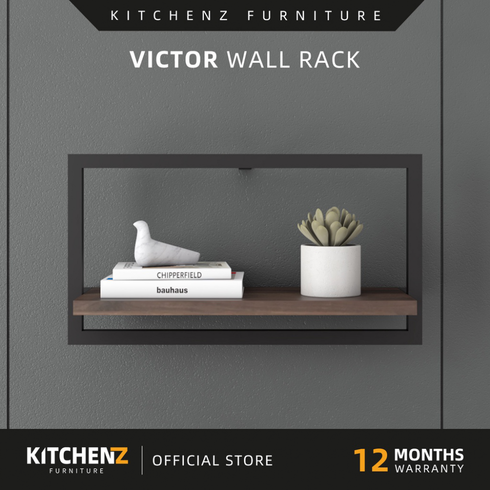 KitchenZ Victor Series Wall Rack Open Storage Wall Unit V49003-WN ...