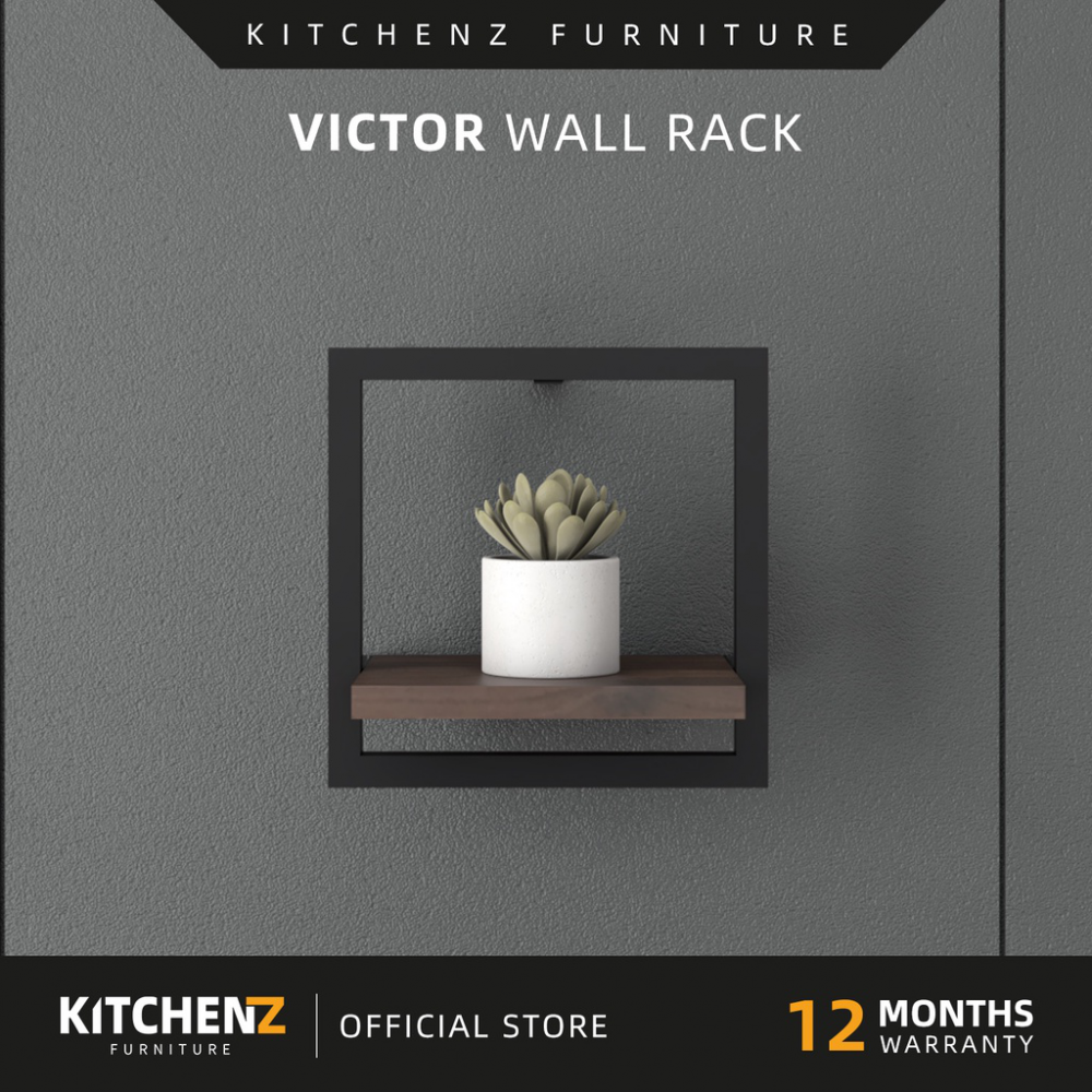 KitchenZ Victor Series Wall Rack Open Storage Wall Unit V49001-WN ...