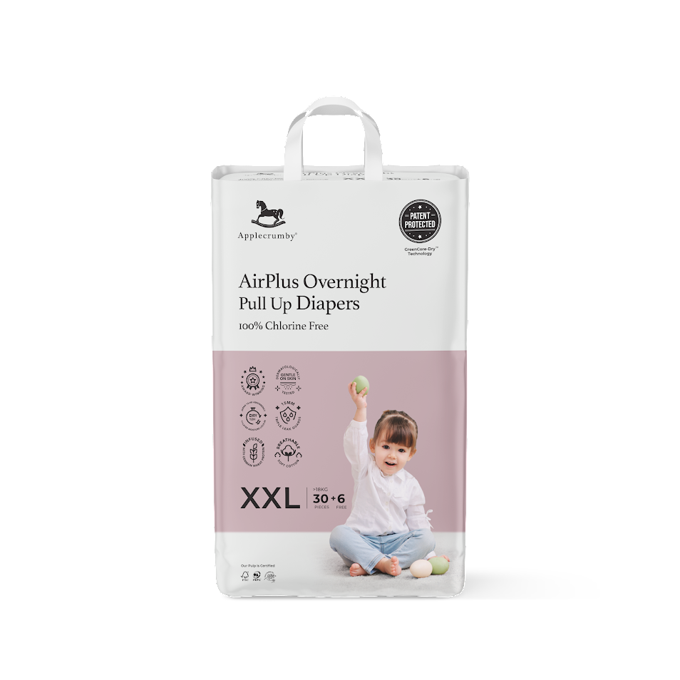 Applecrumby AirPlus Overnight Pull Up Diapers (Buy 1, Free 2 Packs ...