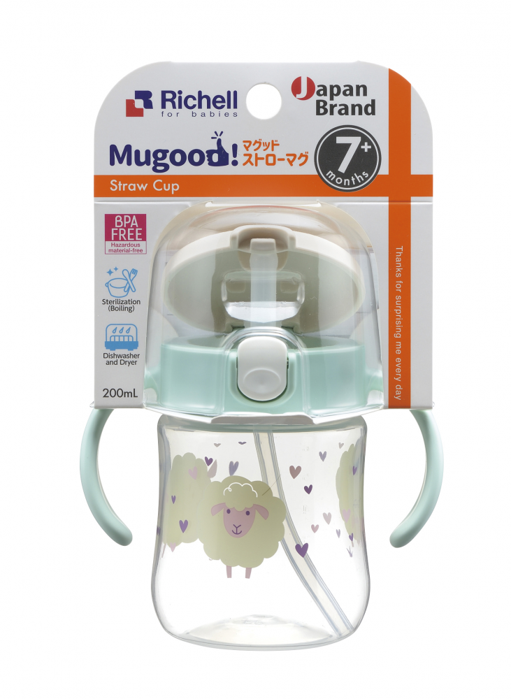 Richell Mugood! Straw Cup - 200lg | Subplace: Subscriptions Make Life Easier