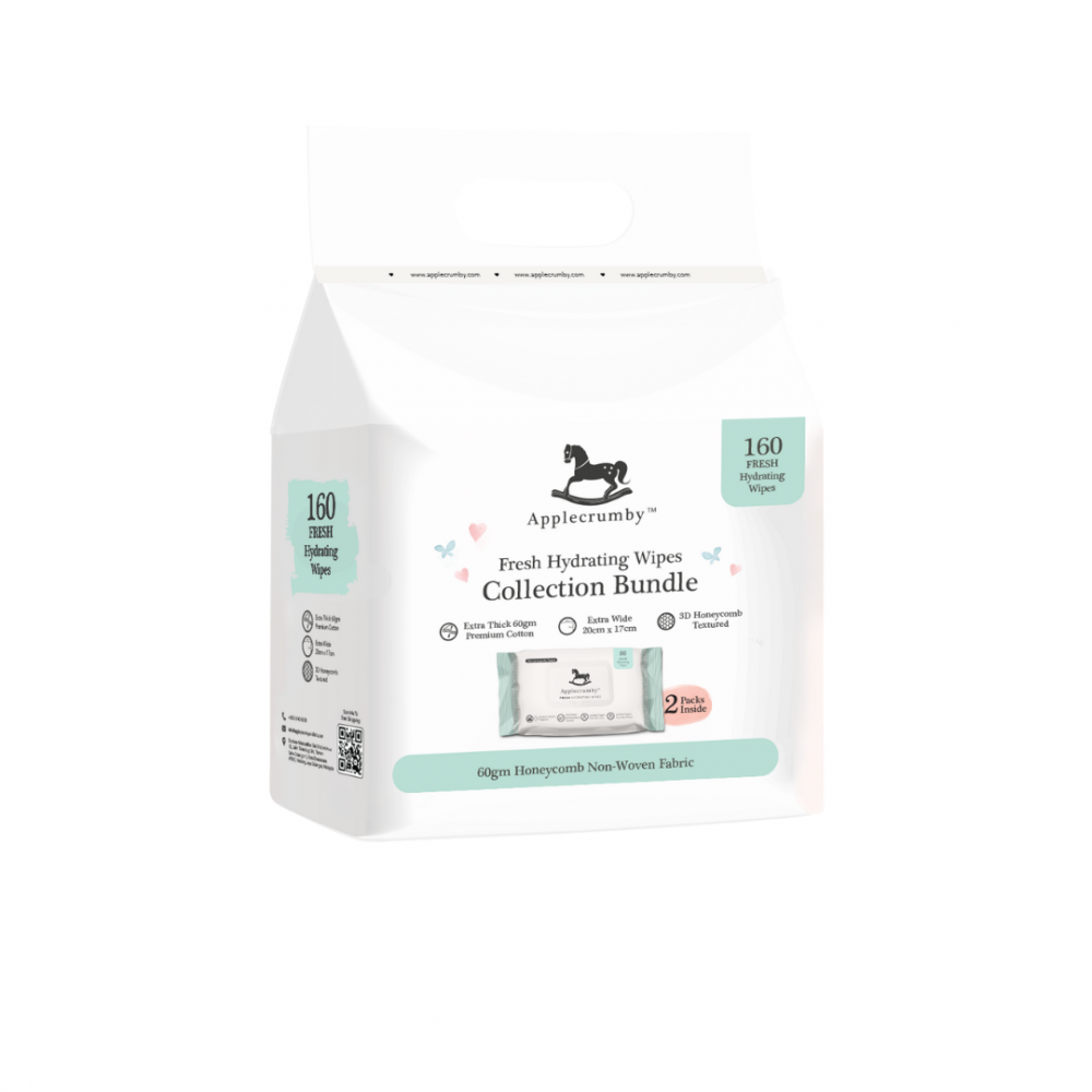APPLECRUMBY FRESH HYDRATING WIPES 80S (2 PACKS BUNDLE) | Subplace ...