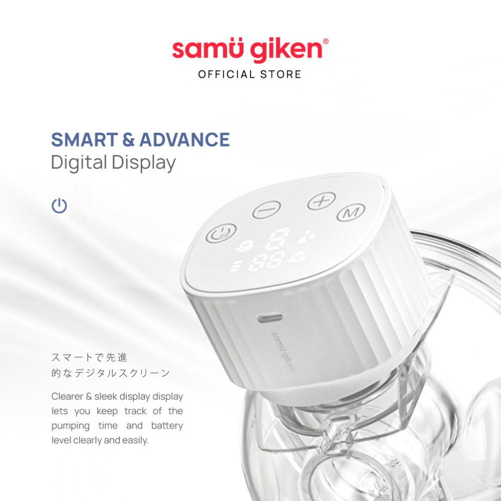 Samu Giken Breast Pump Wearable Advance Digital Display / Hands-Free ...