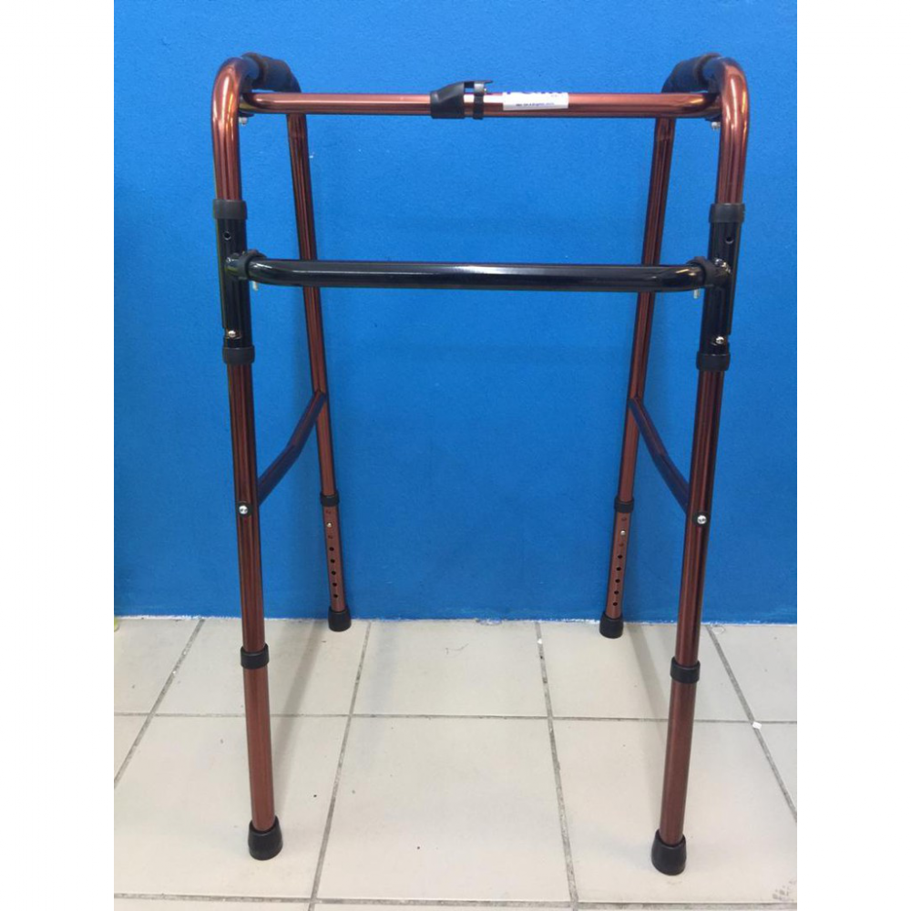 2 in 1 Aluminium Adjustable and Foldable Walking Frame with Rigid ...