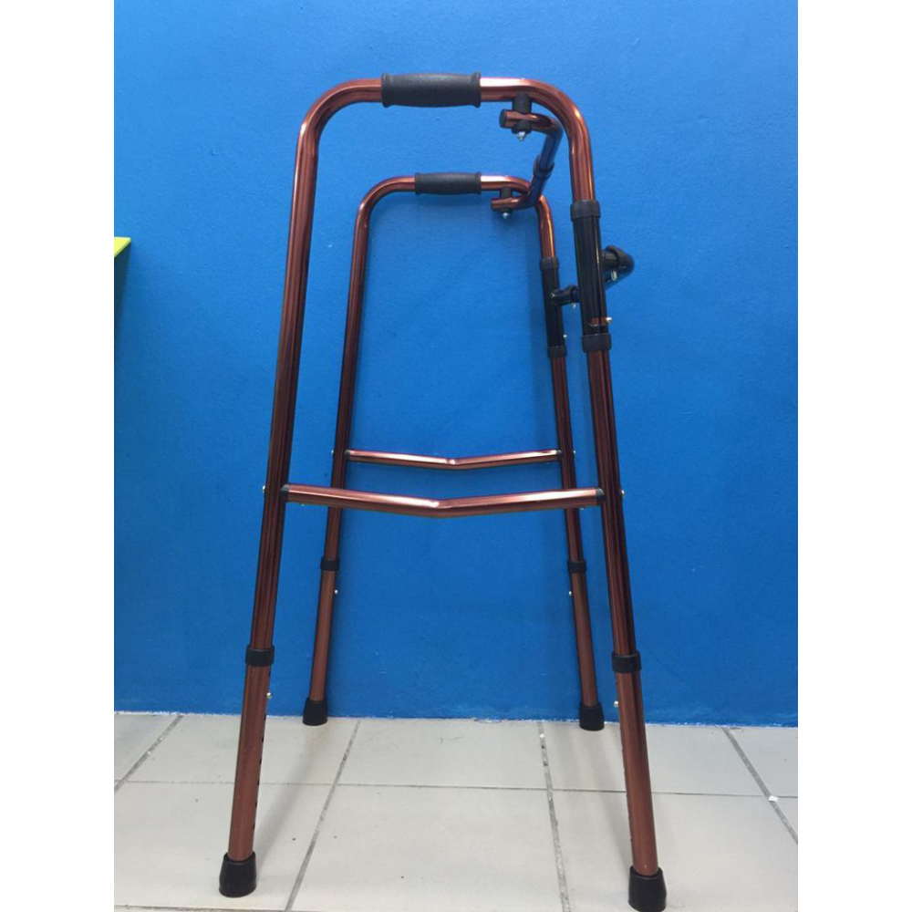 2 in 1 Aluminium Adjustable and Foldable Walking Frame with Rigid ...
