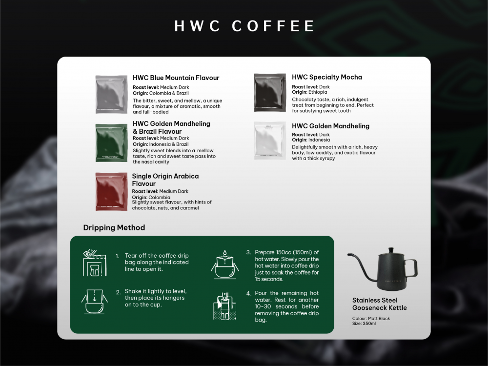 East.M HWC 2023 Raya Classic Drip Bag Coffee Gift Box [ 15's Sachets ...