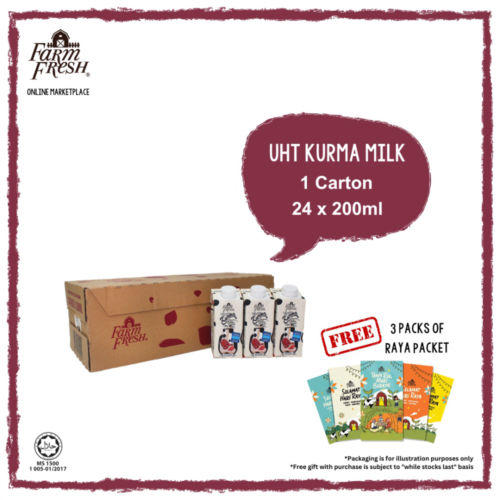 UHT Farm Fresh Kurma Milk 200ml | Subplace: Subscriptions Make Life Easier