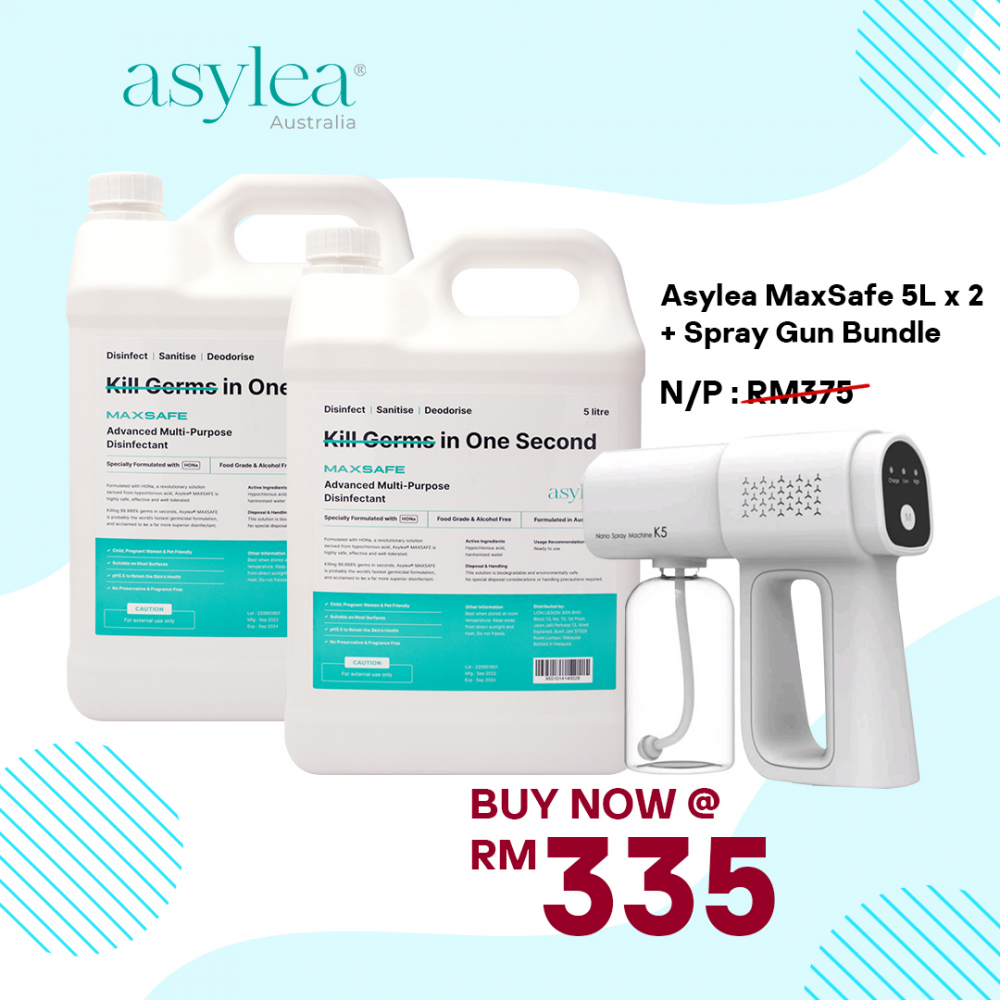 [Combo] Asylea Maxsafe 5L x2 + Nano Spray Machine K5 Bundle Set | Subplace: Subscriptions Make ...