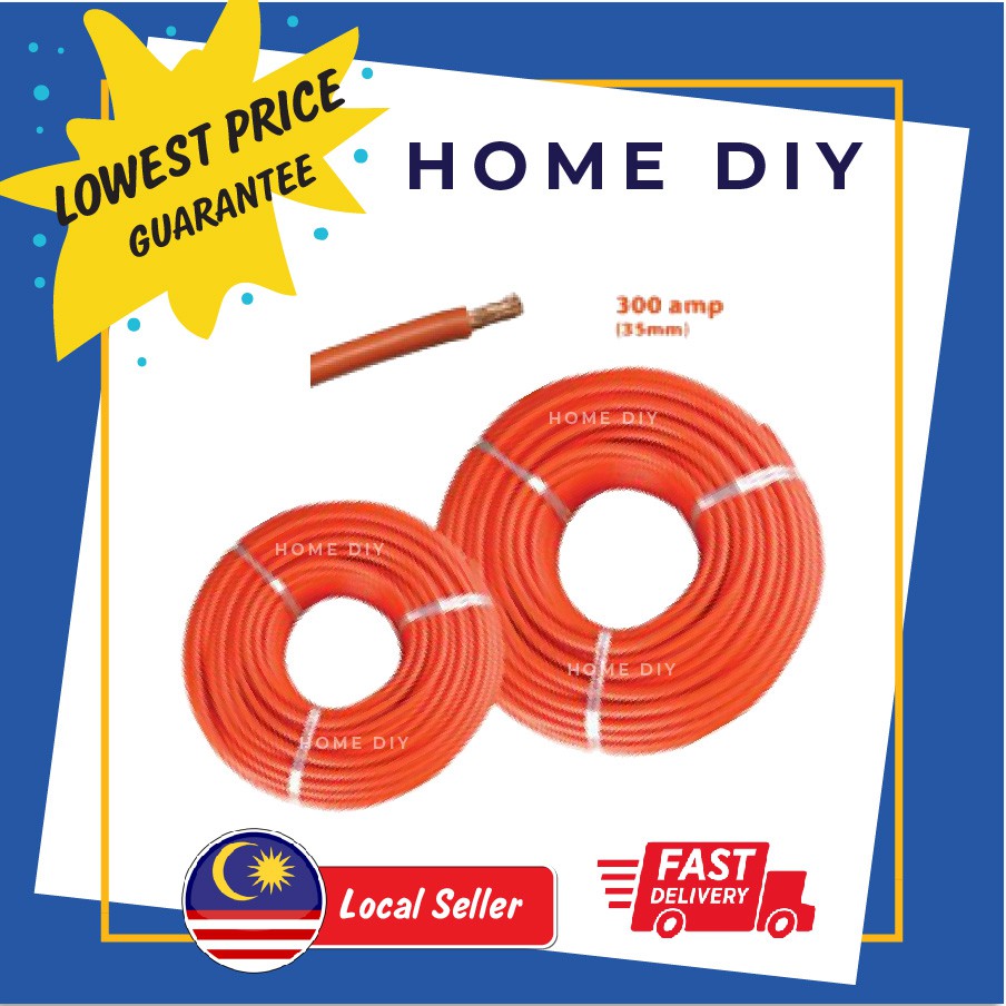 POWER-WELD 300AMP COPPER WELDING CABLE 1 METER | Subplace ...