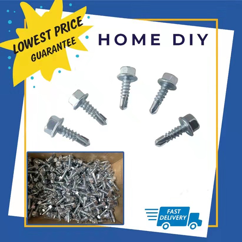 *NEW ARRIVAL*516 (ZPH) #10 x 5/8 SELF DRILLING SCREW/ Screw besi ...