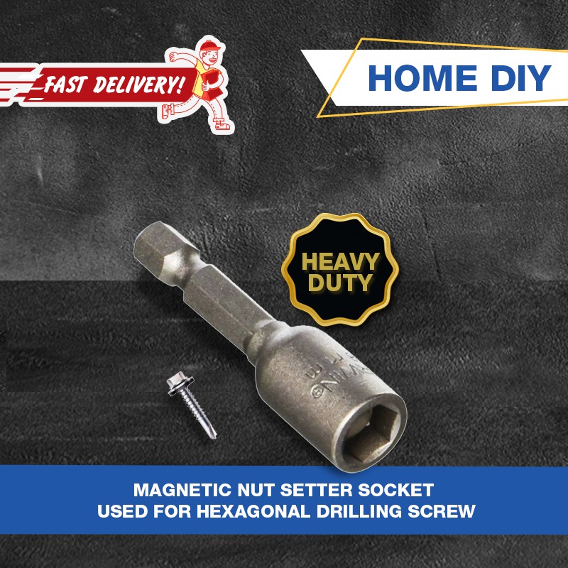 Magnetic Nut Setter Socket Used For Hexagonal Drilling Screw/ Magnetic ...