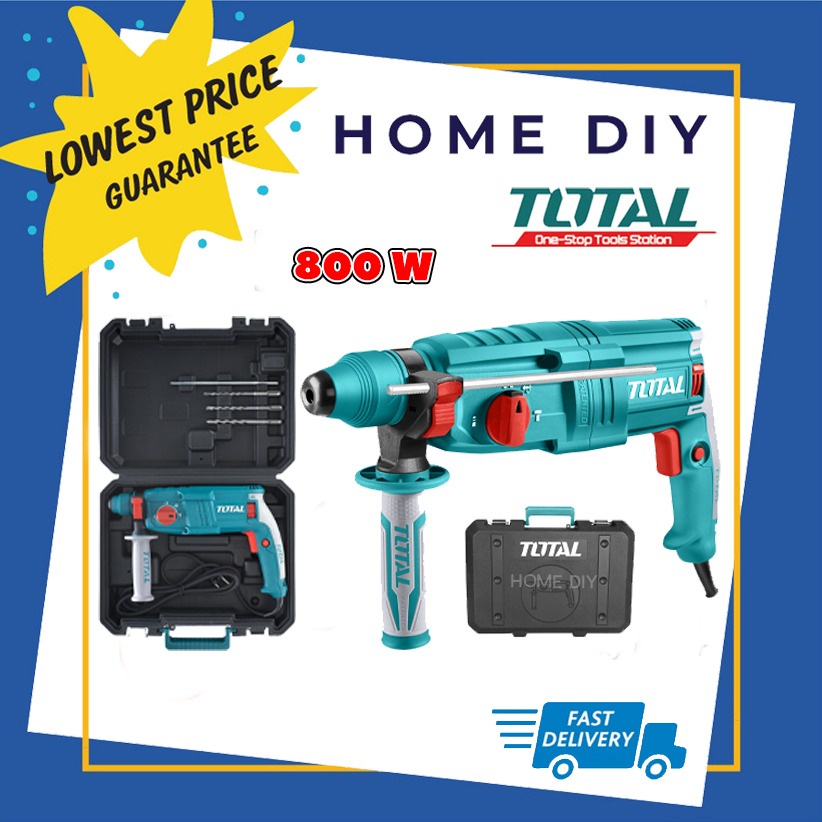 TOTAL 26MM 3-IN-1 ROTARY HAMMER 800W TH308268-8 | Subplace: Subscriptions Make Life Easier