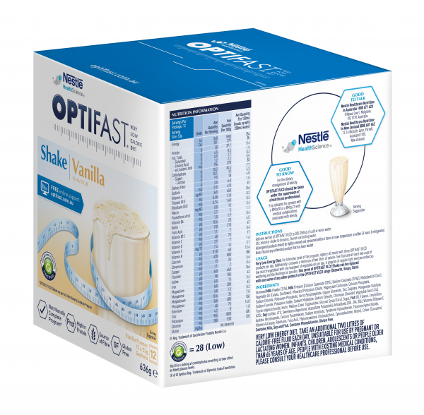 OPTIFAST MILK SHAKE VANILLA 12x53g [DELIVERY INCLUDE FOR WM] | Subplace ...