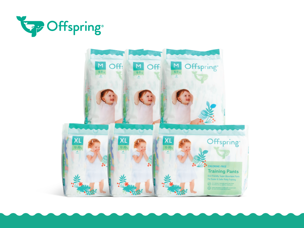 Offspring Fashion Diapers Pants Bundle M/L/XL/XXL ( 6 pack) | Subplace ...