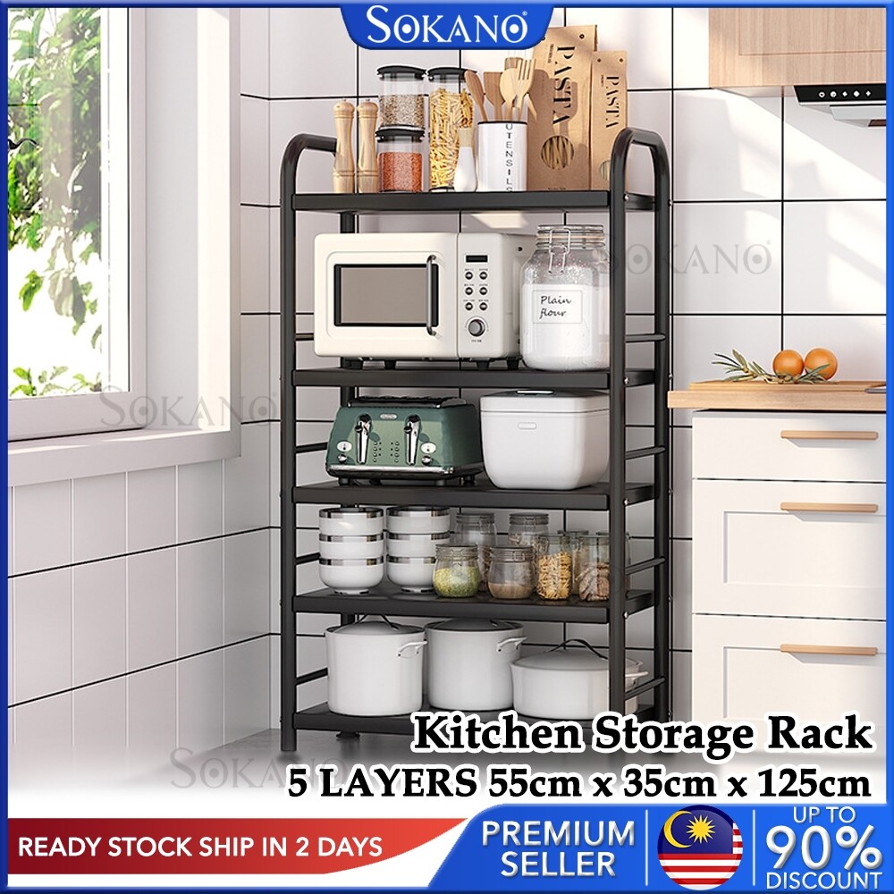 SOKANO KR053 3/4/5 Tiers Stainless Steel Oven Rack Kitchen Rack Solid ...