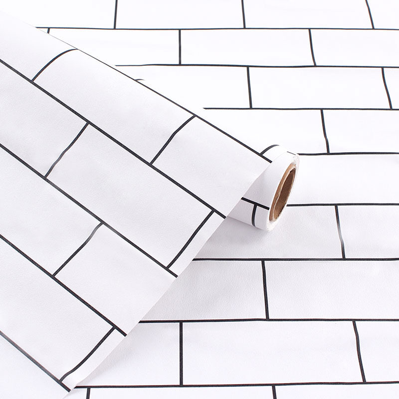 SOKANO WP001 60cm×3m Bricks Grids Wallpaper Aluminum foil Fire ...